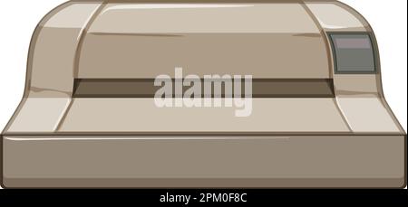 factory laminator machine cartoon vector illustration Stock Vector ...