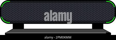 loudspeaker soundbar audio cartoon vector illustration Stock Vector ...