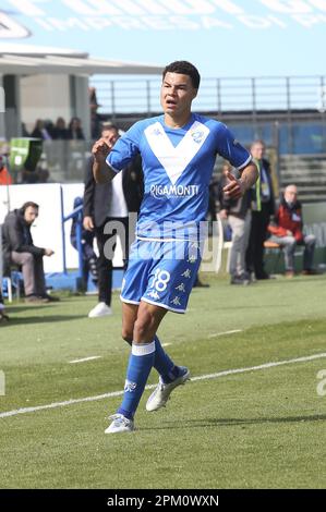 Alexander Jallow of Brescia Calcio in action during the Serie B BKT ...