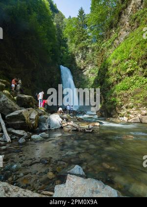 Famous Palovit waterfall. Black Sea region. Turkey touristic travel ...