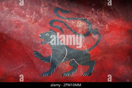 Top view of flag Radlow, Poland. Polish city. travel and patriot ...