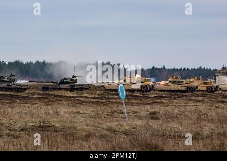 German soldiers assigned to the 93 Armored Demonstration Battalion, 9th ...