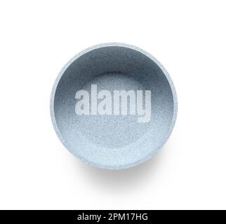 Decorative plaster bowl isolated on white background Stock Photo - Alamy