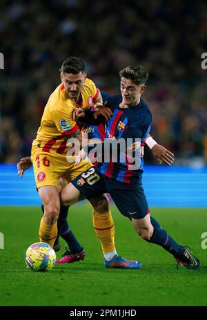 BARCELONA - APR 10: Javi Hernandez in action during the LaLiga match ...