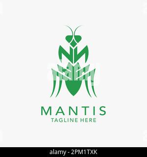 Mantis insect logo design Stock Vector Image & Art - Alamy