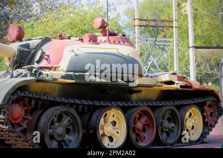 An Indian Army Battle Tank is showcased outside Stock Photo - Alamy