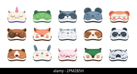 Collection of Frogs Faces in Cartoon Style illustration Stock Vector ...
