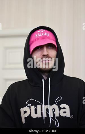 KALUSH, UKRAINE - APRIL 10, 2023 - Rapper Oleh Psiuk (R) and MC ...