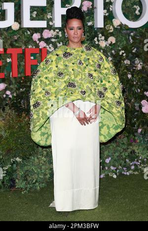 Golda Rosheuvel attends the "Bridgerton" Season 4 Paris World Premiere ...