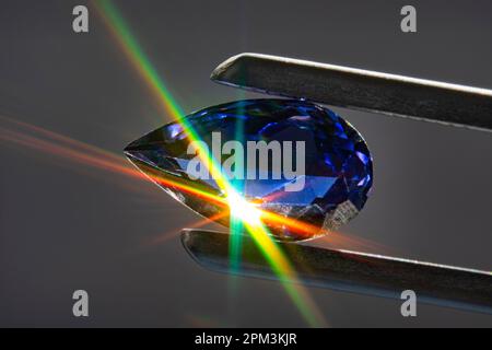 Madagascar, fine stone, cordierite Stock Photo - Alamy