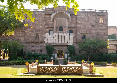 India, Rajasthan state, Luni, Fort Chanwa, Maharaja's Palace ...