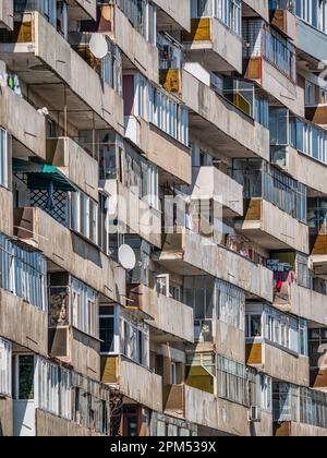 Soviet era blocks of flats estate is seen in Kaliningrad Russia on 7 ...