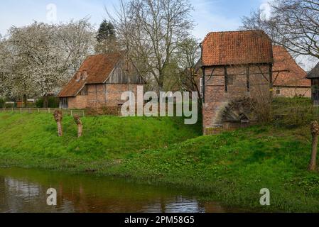 the city of vreden at the berkel river in germany Stock Photo - Alamy