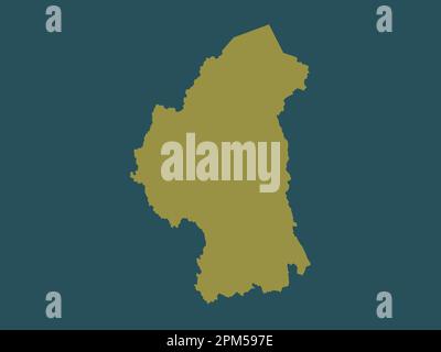 Armagh, region of Northern Ireland. Solid color shape. Locations and ...