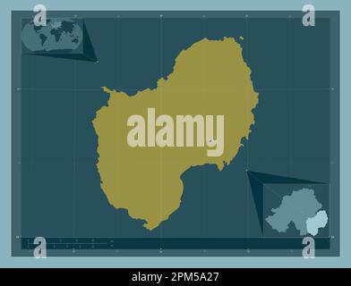 Down, region of Northern Ireland. Solid color shape Stock Photo - Alamy