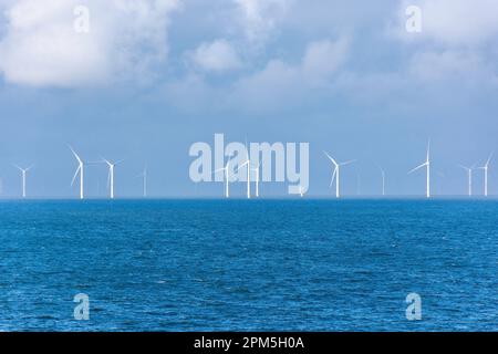 Alpha Ventus Offshore Wind Farm from P&O Iona cruise ship, North Sea ...