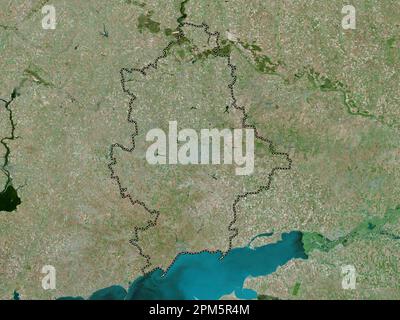 Donets'k, region of Ukraine. High resolution satellite map Stock Photo ...