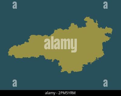 Kirovohrad, region of Ukraine. Solid color shape. Locations and names ...