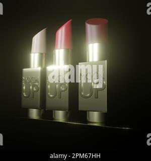 3d model. makeup. mockup Stock Photo - Alamy