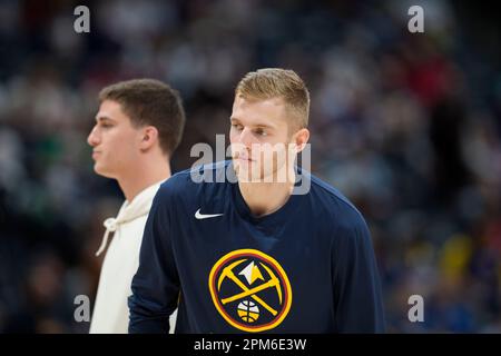 Denver Nuggets forward Jack White (10) in the second half of an NBA ...