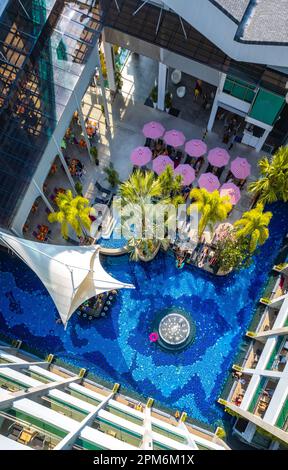 Aerial view of Patong city center and resort view, in Phuket, Thailand ...