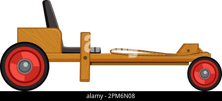 Isolated Billy cart cartoon illustration Stock Vector Image & Art - Alamy