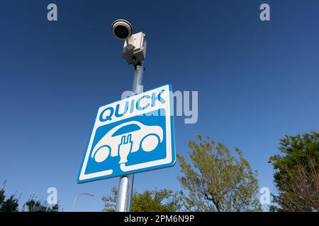 Yokohama, Japan. 10th Apr, 2023. EV quick charging station in Yokohama ...