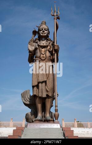 132 feet tall idol of Lord Shiva, situated in Neelkanth Mahadev Mandir ...