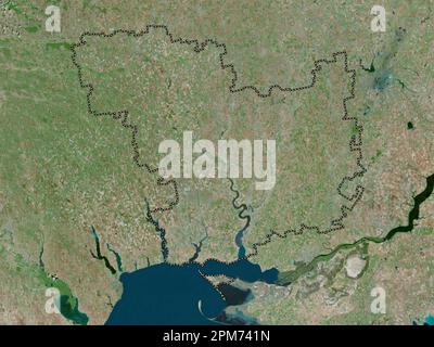 Mykolayiv, region of Ukraine. High resolution satellite map Stock Photo ...