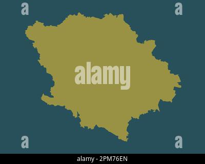 Poltava, region of Ukraine. Solid color shape. Locations and names of ...