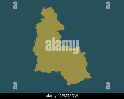 Sumy, region of Ukraine. Solid color shape. Locations and names of ...