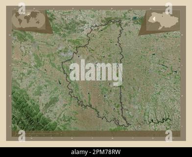 Ternopil', region of Ukraine. High resolution satellite map Stock Photo ...