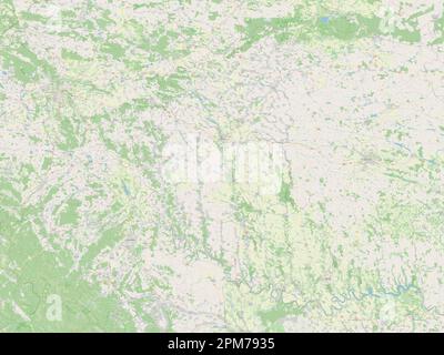 Ternopil', region of Ukraine. Open Street Map. Locations and names of ...