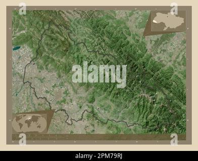 Transcarpathia, region of Ukraine. High resolution satellite map Stock ...