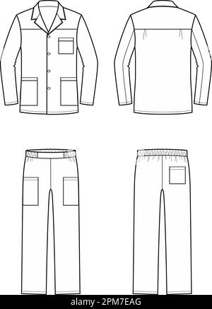 Mens medical suit. Fashion CAD Stock Vector Image & Art - Alamy