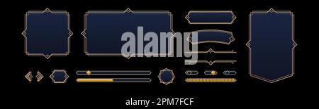 Arrows set in HUD style for Web, App, GUI - UI, UX, Kit design Stock Vector Image & Art - Alamy