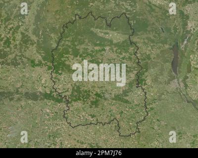 Zhytomyr, region of Ukraine. Low resolution satellite map. Locations ...