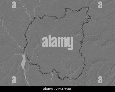 Chernihiv, region of Ukraine. Bilevel elevation map with lakes and ...