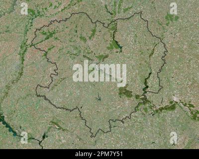 Kharkiv, region of Ukraine. High resolution satellite map. Locations ...