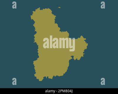 Kiev, region of Ukraine. Solid color shape. Locations and names of ...