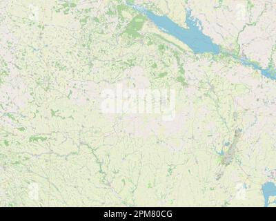 Kirovohrad, region of Ukraine. Open Street Map. Locations of major ...