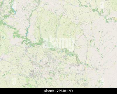 Luhans'k, region of Ukraine. Open Street Map. Locations and names of ...