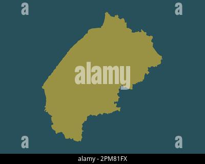L'viv, region of Ukraine. Solid color shape. Locations and names of ...