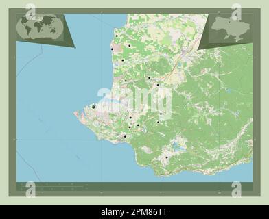 Sevastopol', autonomous republic of Ukraine. Open Street Map Stock ...