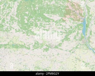 Zhytomyr, region of Ukraine. Open Street Map. Locations and names of ...