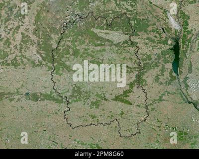 Zhytomyr, region of Ukraine. High resolution satellite map. Corner ...