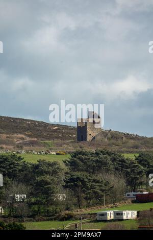 Static caravans in Farm field Stock Photo - Alamy