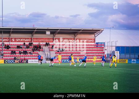 Tallinn, Estonia - April 10, 2023: Ukraine vs Estonia Football ...