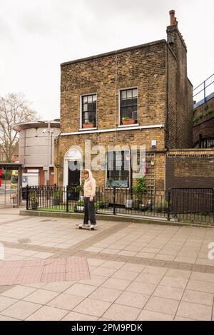 A solitary 'orphaned' terraced house left standing outside Waterloo ...
