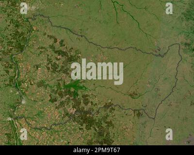 Paysandu, department of Uruguay. Low resolution satellite map ...